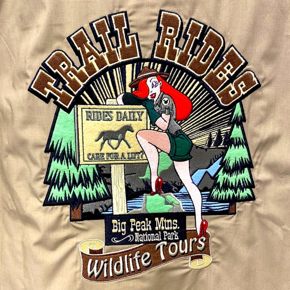 Disney | Shirts | Superrareroger Rabbitjessica Rabbit Trail Rides ...